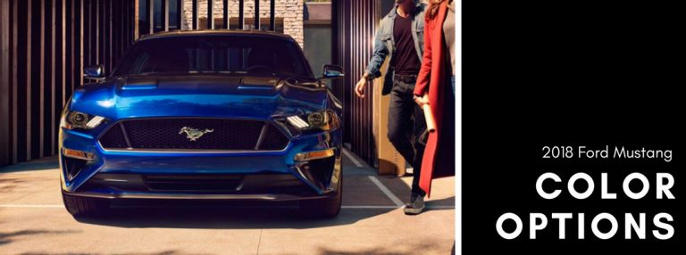 What color options are available for the 2018 Ford Mustang?